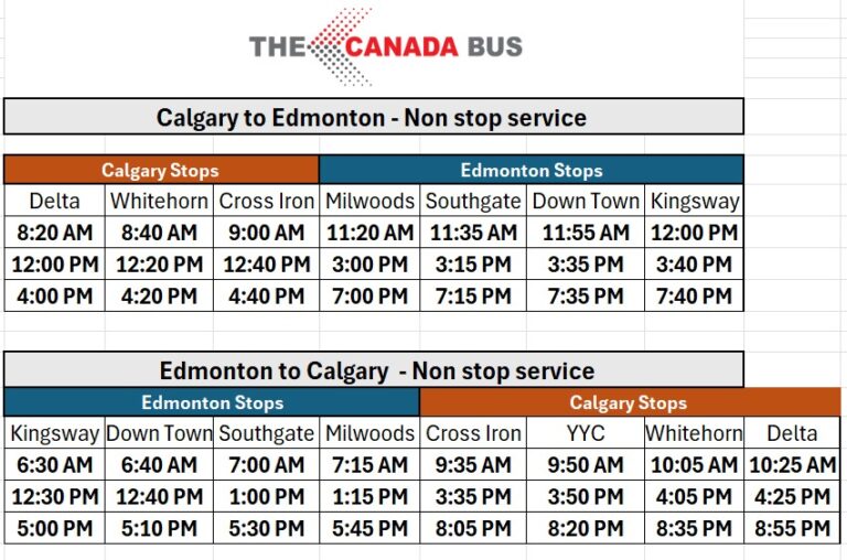 Location - Canada Bus
